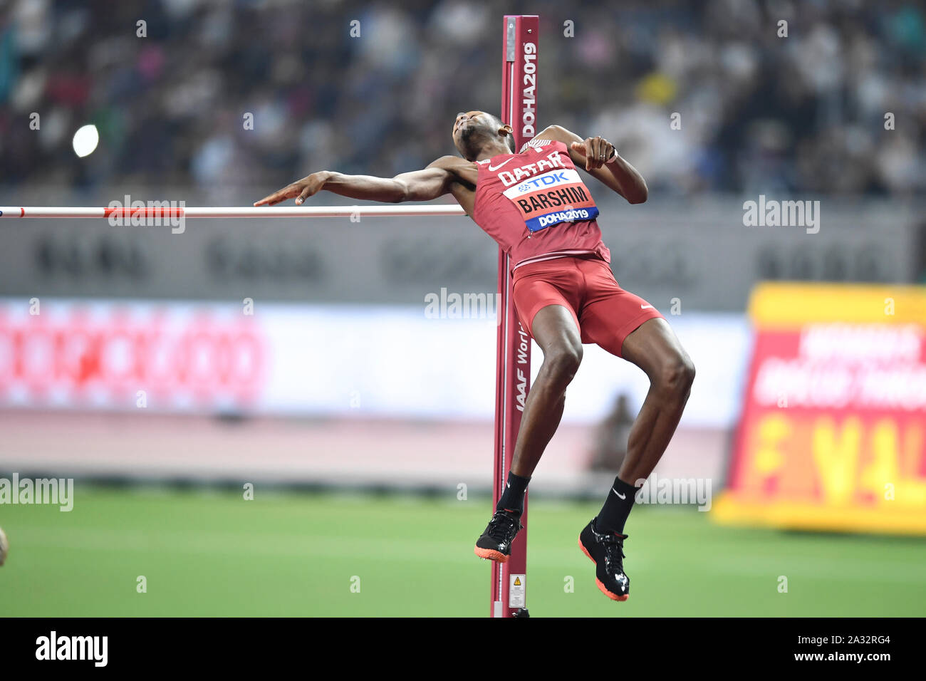 Mutaz Barshim (Qatar). High Jump Gold Medal. IAAF World Athletics ...