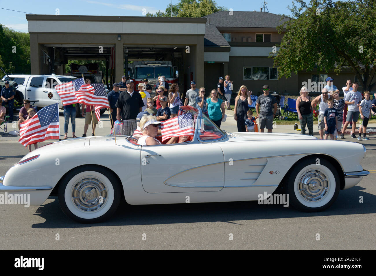 American flags, Float, July 4, Independence Day, 4th of July, Fourth of ...