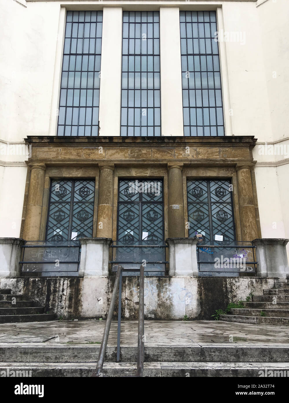 Fascist era design elementary school, Rome, Italy, 2019 Stock Photo - Alamy