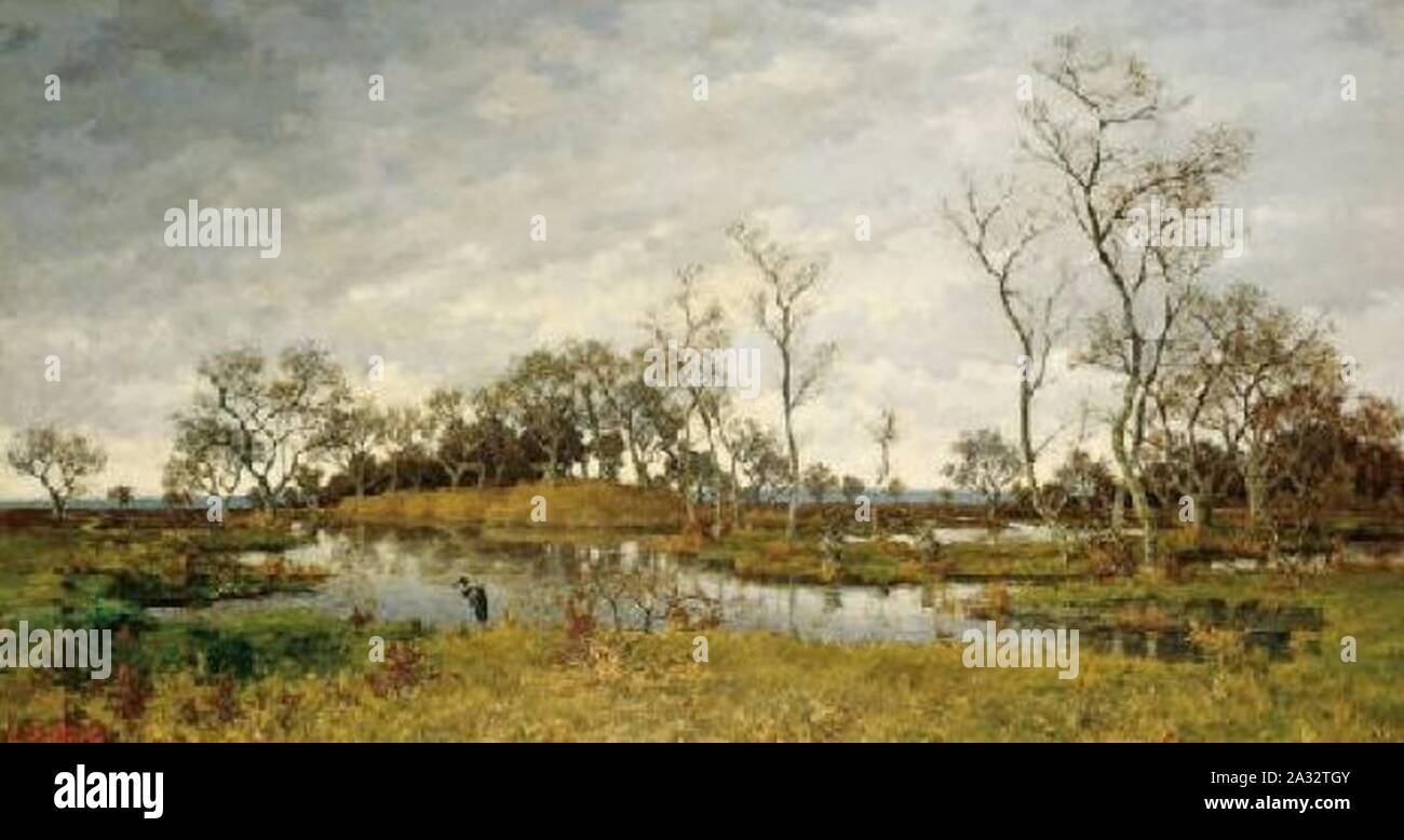 Eugène Plasky - Paysage de marais Stock Photo - Alamy