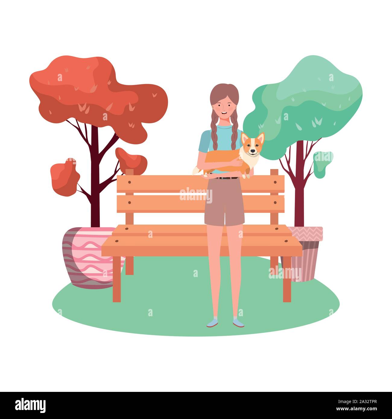 Woman lift dog Cut Out Stock Images & Pictures - Alamy