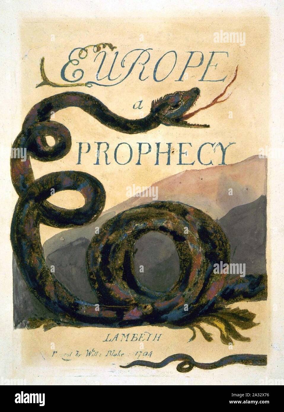 Europe a Prophecy copy B 1794 Stock Photo - Alamy