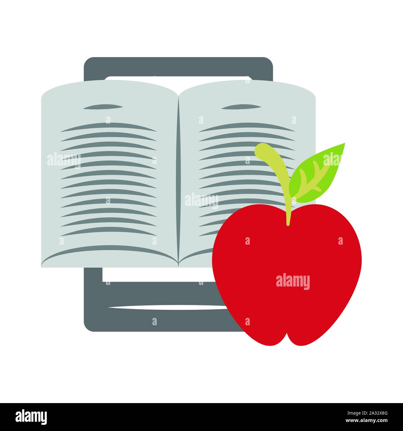 apple fruit and tablet design Stock Vector Image & Art - Alamy