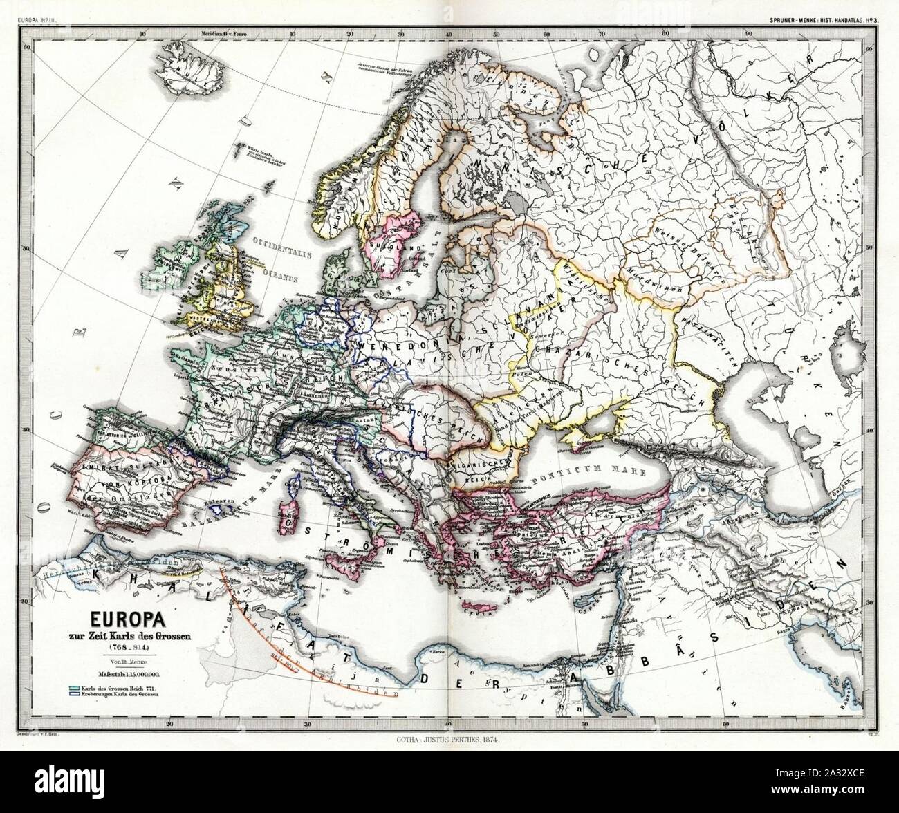 Europe in the time of Charlemagne Stock Photo - Alamy