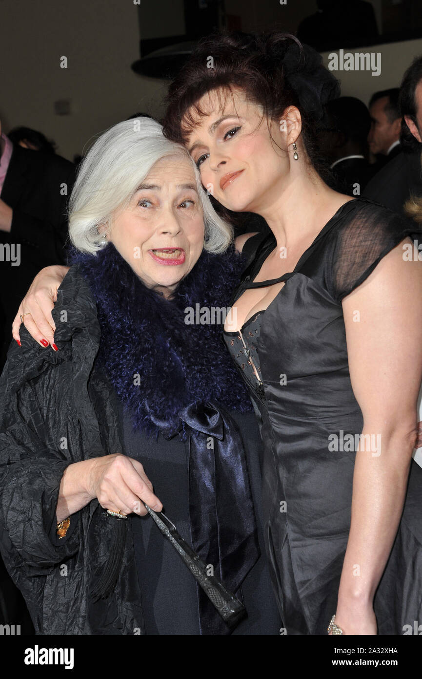 LOS ANGELES, CA. January 29, 2011: Helena Bonham-Carter & mother Elena ...