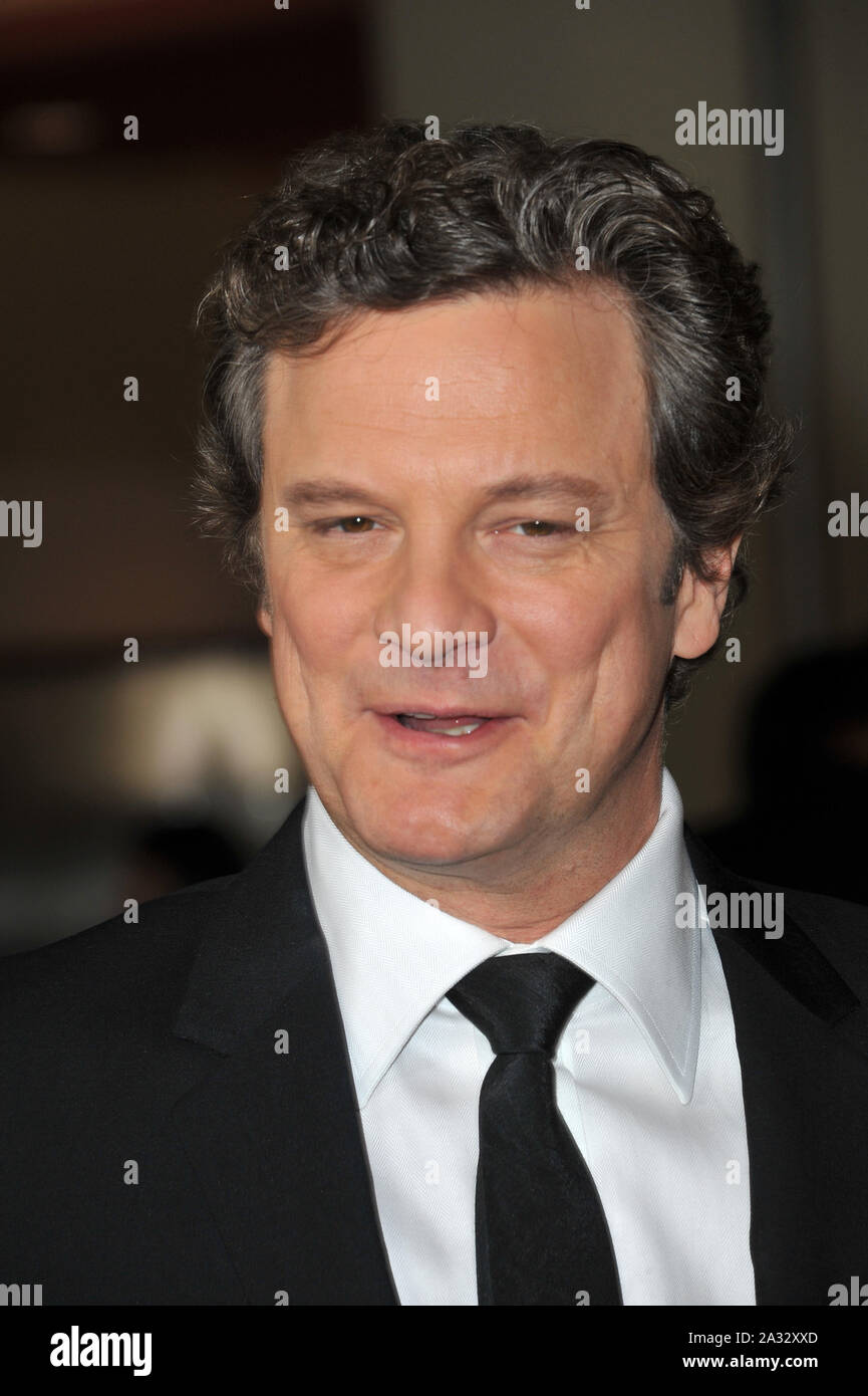 LOS ANGELES, CA. January 29, 2011: Colin Firth at the 63rd Annual ...