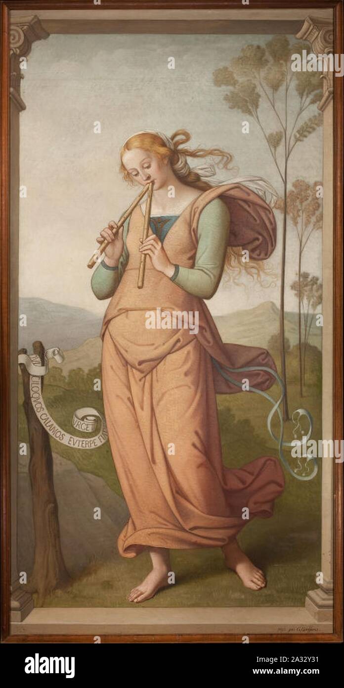 Euterpe muse egide godfried guffens hi-res stock photography and images ...