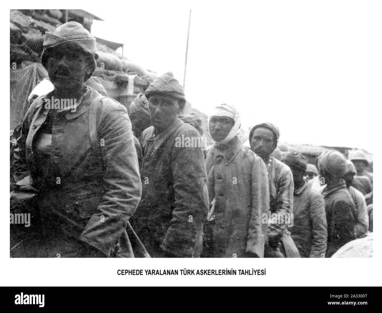 Evacuation of Ottoman wounded soldiers Stock Photo - Alamy