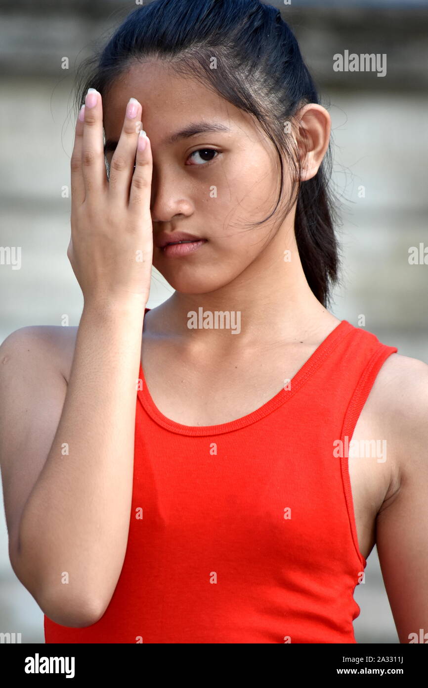 A Girl And Failure Stock Photo - Alamy
