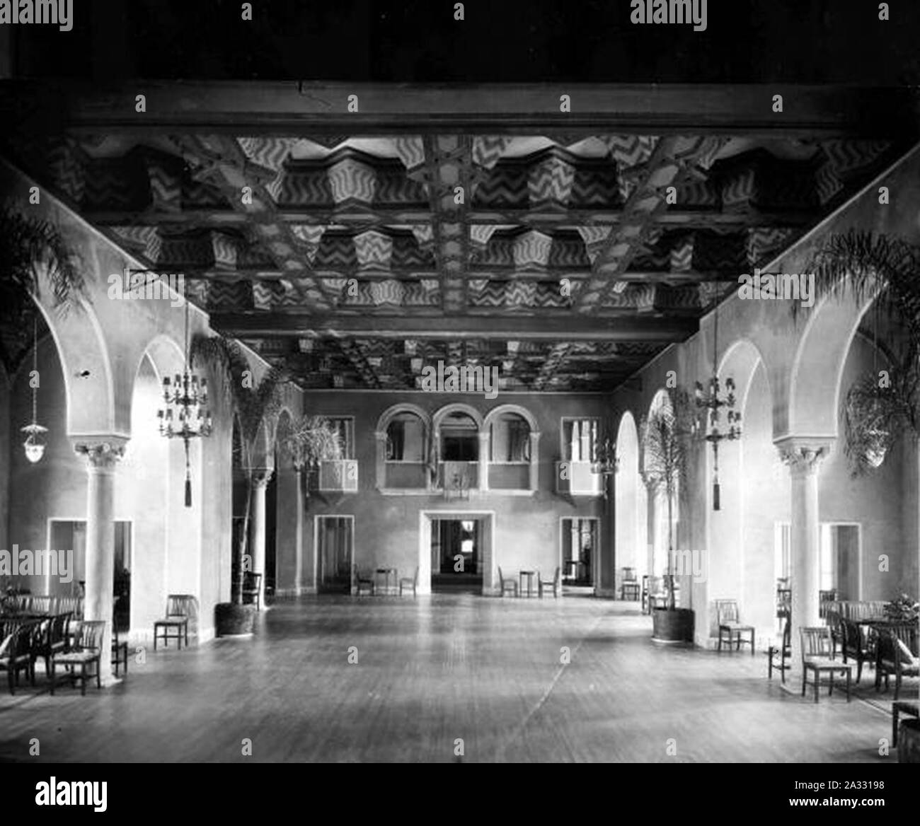 Everglades Club interior Palm Beach Florida Stock Photo - Alamy