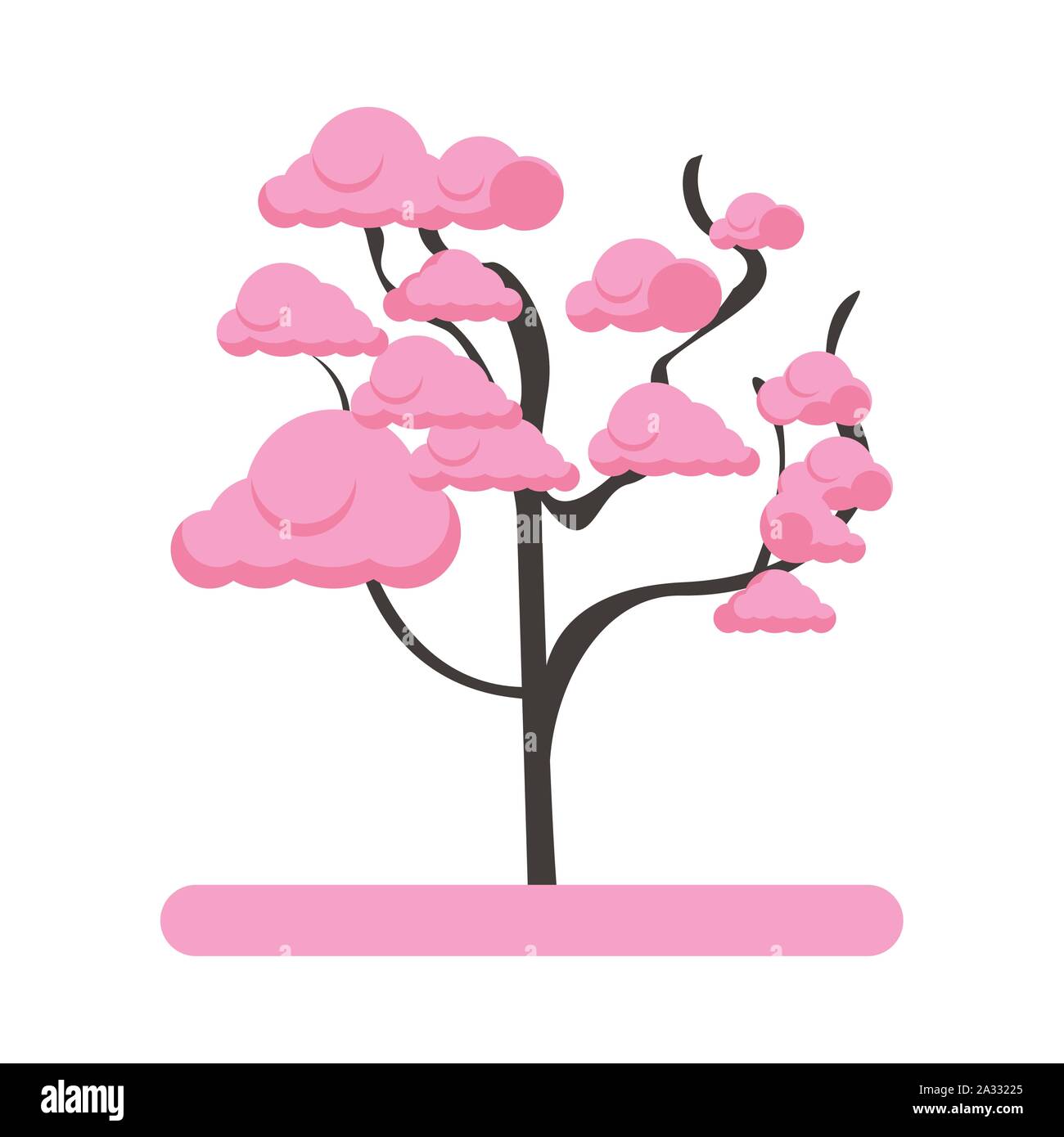 cherry blossom tree icon Stock Vector Image & Art - Alamy