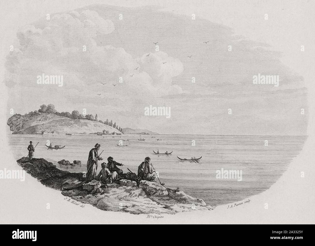 Everyday life scene on the shores of the Hellespont - Choiseul-gouffier ...