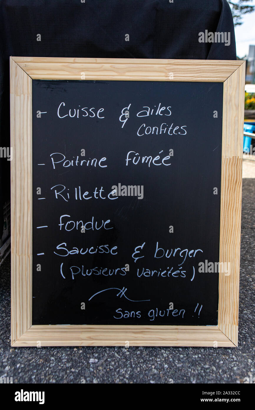 French Menu Display Board High Resolution Stock Photography and Images ...