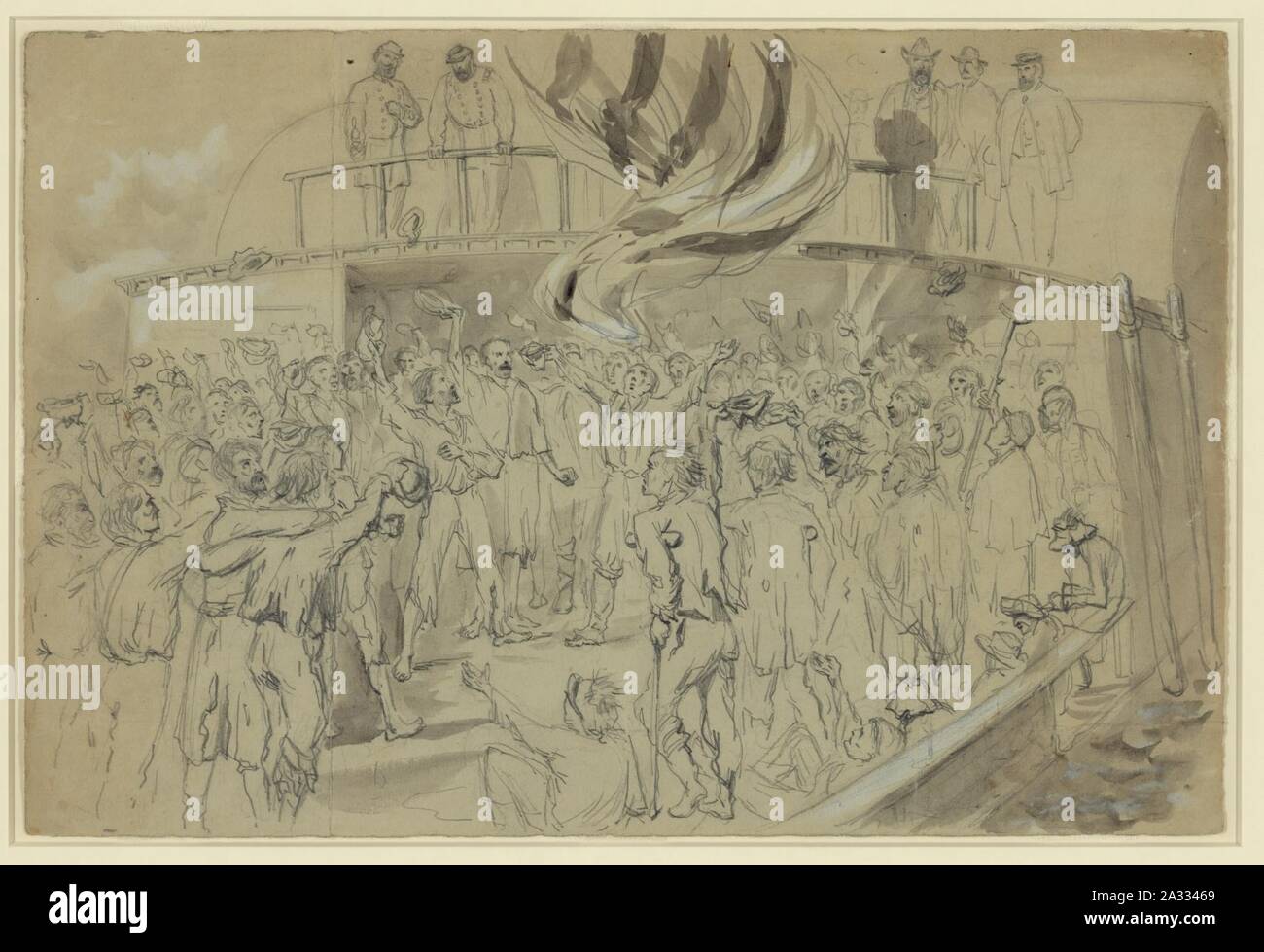 Exchanged (Union) Prisoners on board the liza Hancox (sic) (Colonel ...