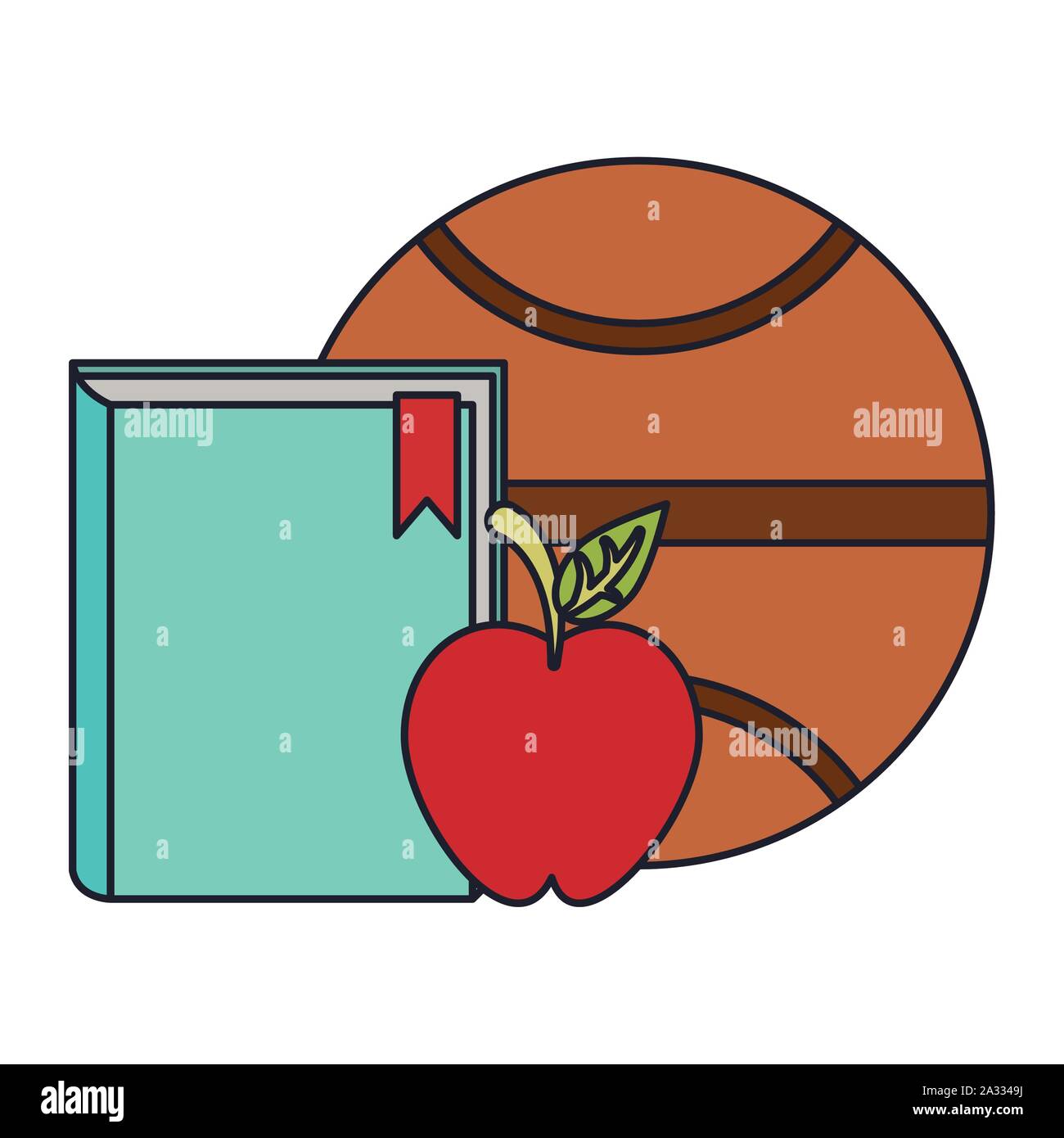basketball ball and book design Stock Vector Image & Art - Alamy