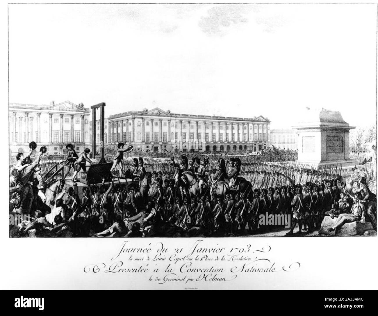 Execution of louis xvi Black and White Stock Photos & Images - Alamy