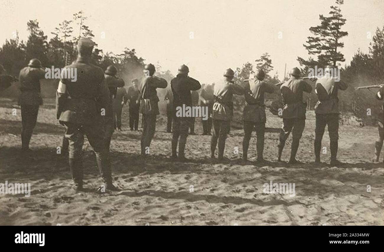 Execution in Santahamina 1918 Stock Photo - Alamy