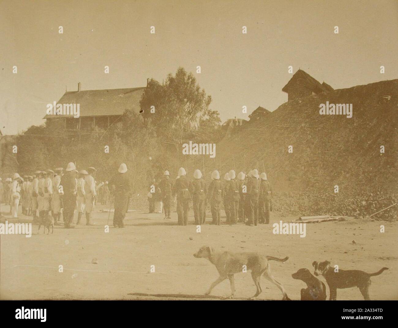 Execution of Rainandriamampandry and Ratsimamanga, Madagascar, 1896 ...