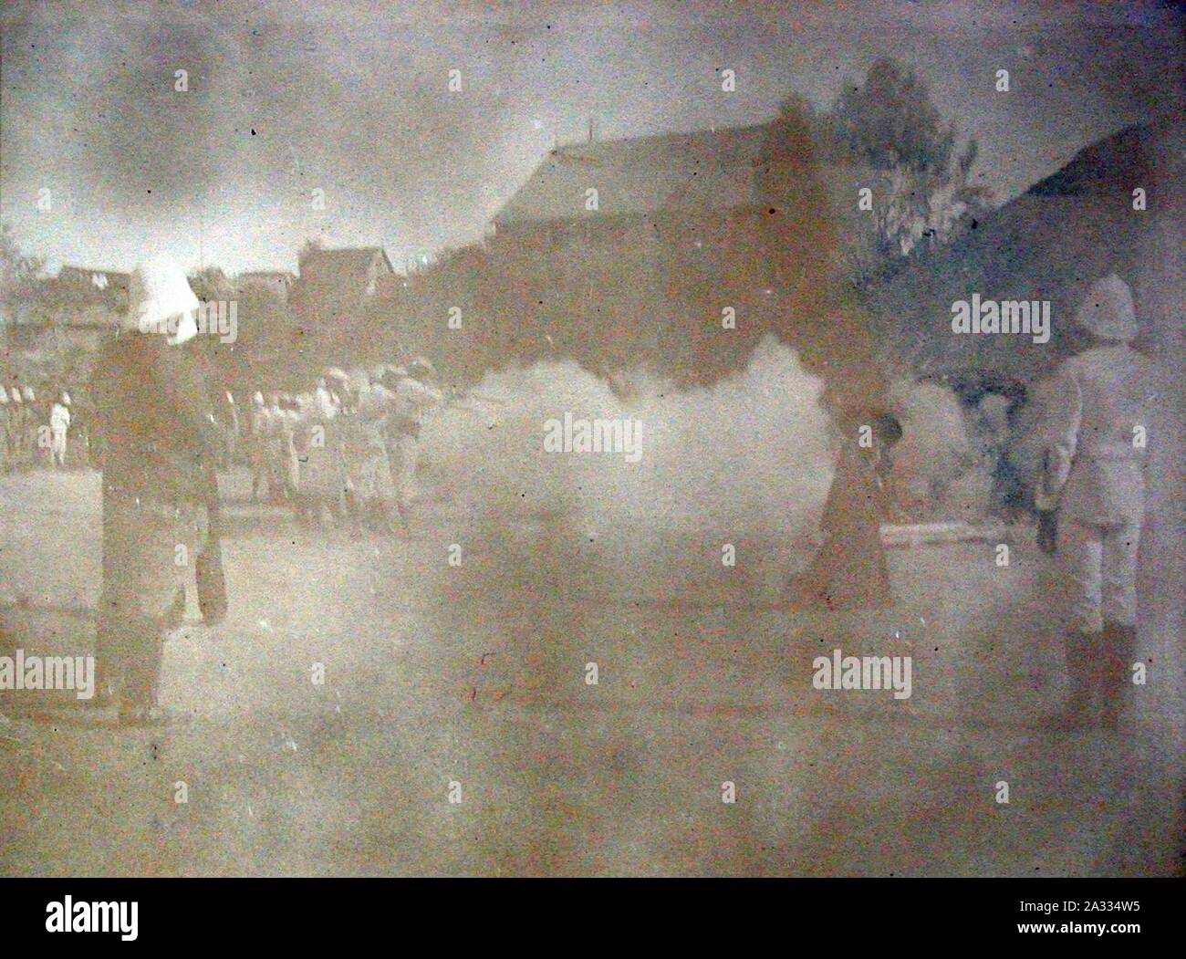 Execution of Rainandriamampandry and Ratsimamanga, Madagascar, 1896 ...