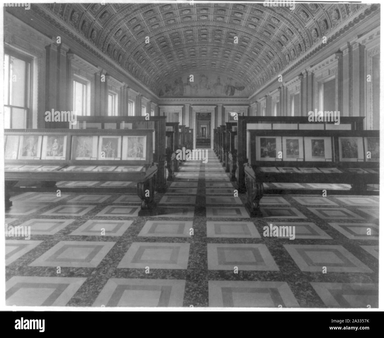 Exhibit area, second floor, southwest gallery, Library of Congress ...