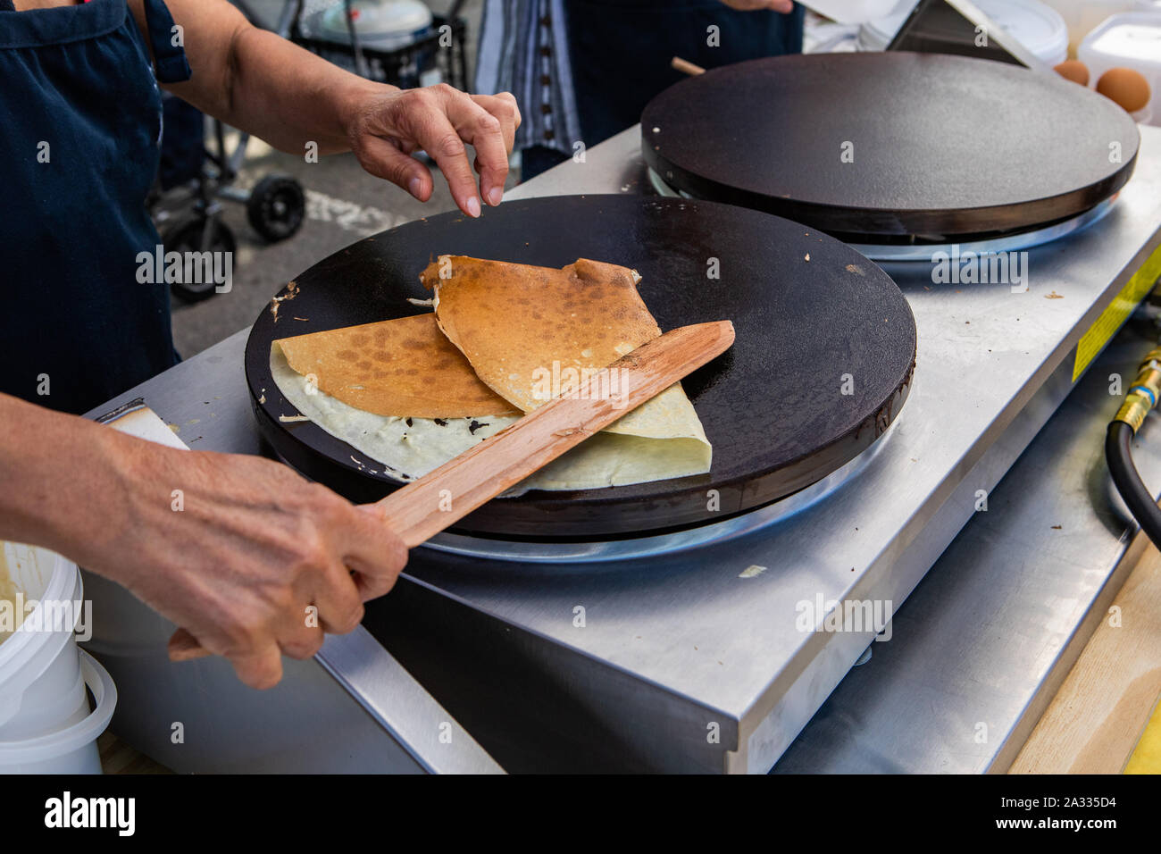 Crepes display hi-res stock photography and images - Alamy