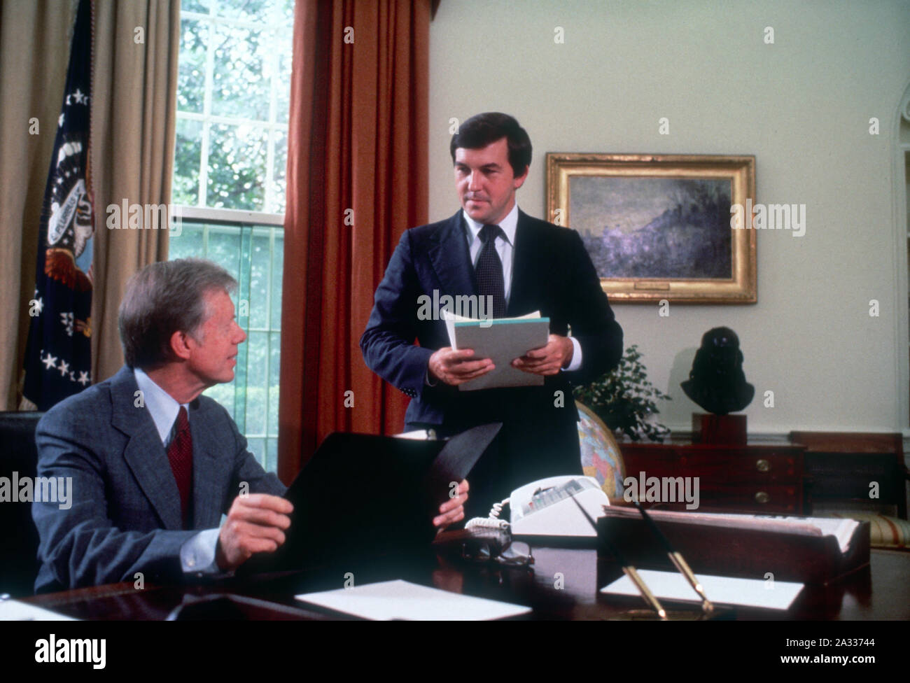 A 27.9 MG IMAGE OF: {resident Jimmy Carter and Chief of Staff Ham ...