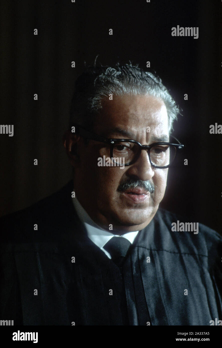 A 20.2 MG IMAGE OF: Supreme Court Justice Thurgood Marshall in robe 11 ...