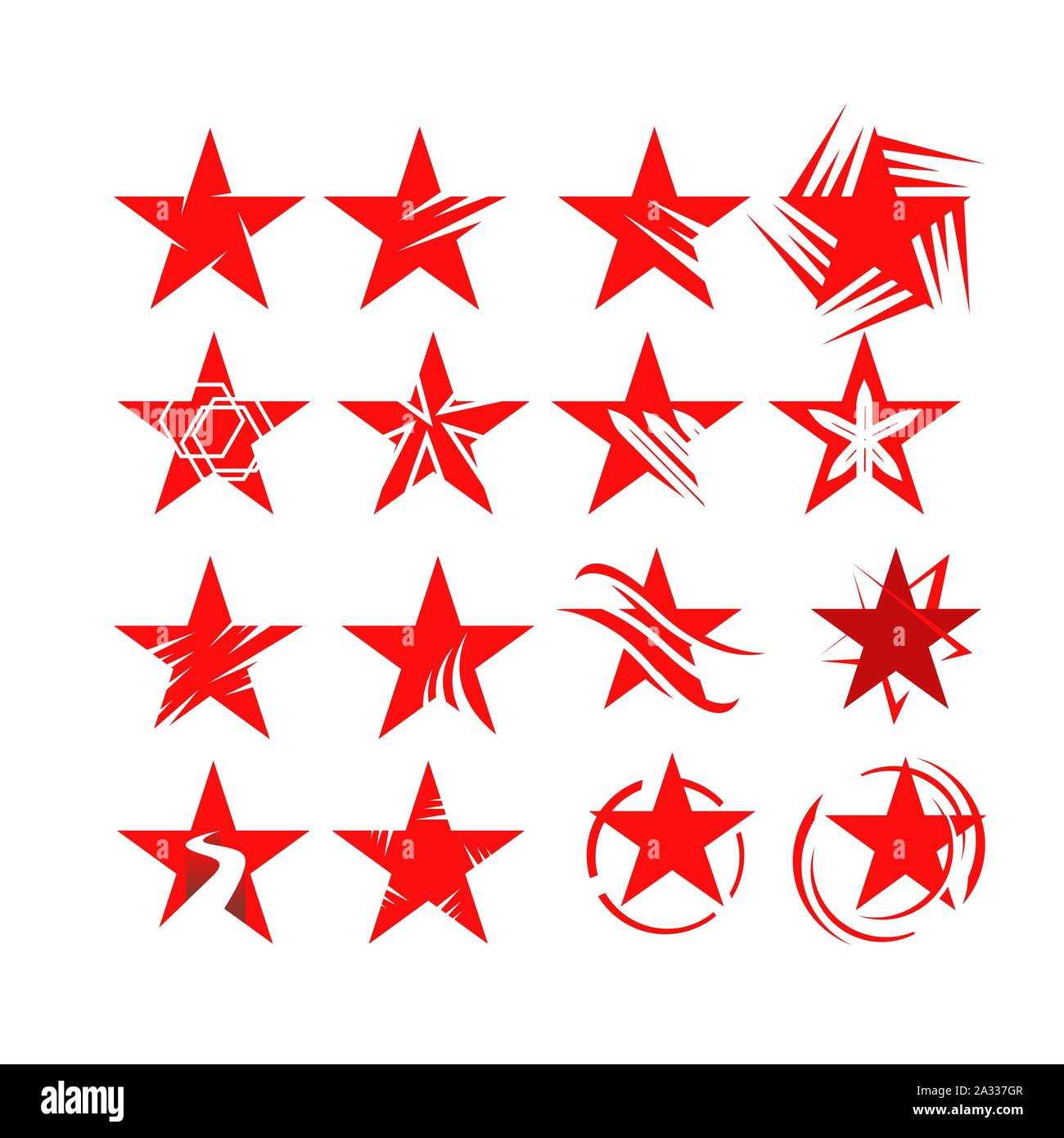 Star logo set Stock Vector Images - Alamy