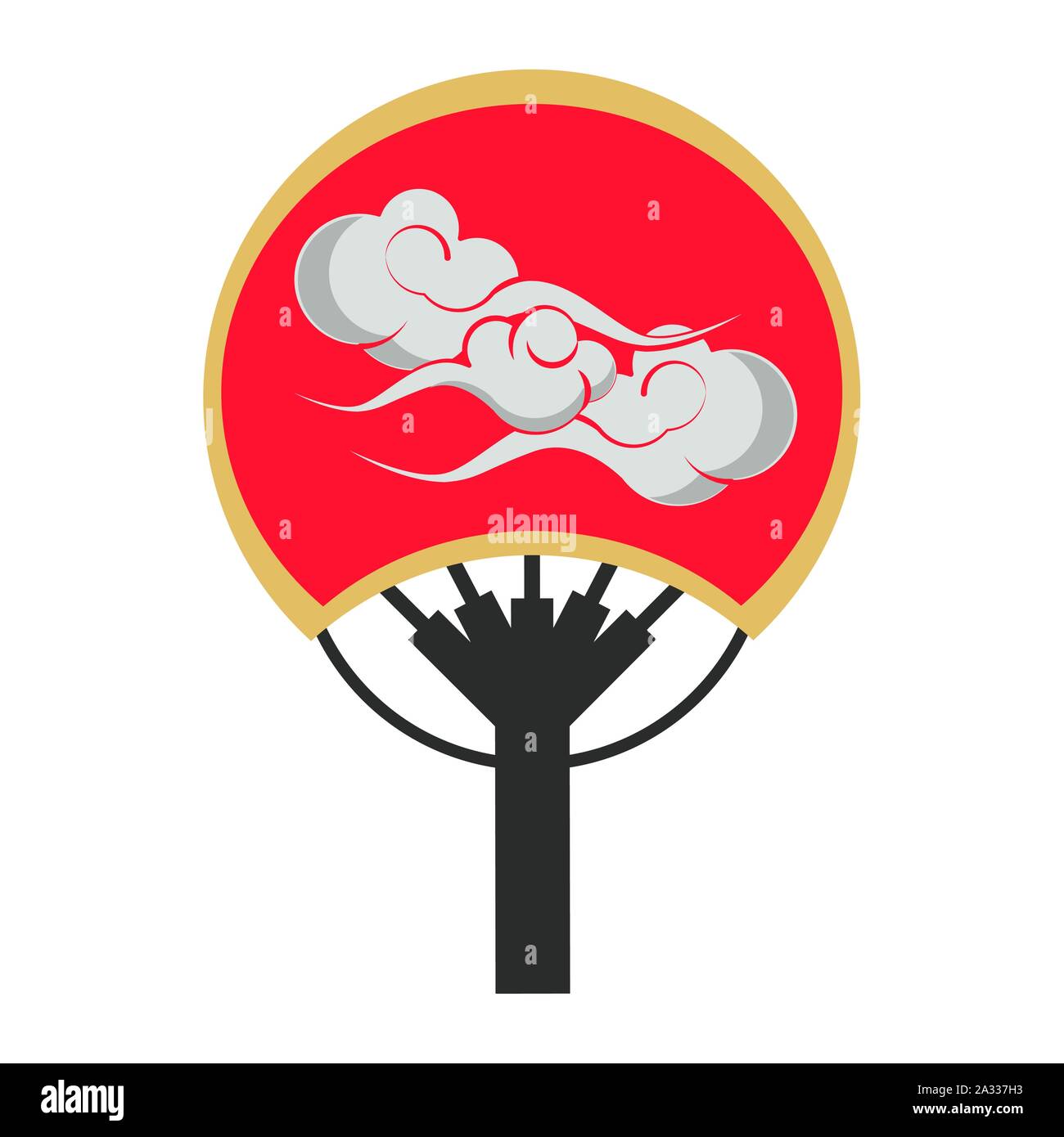 Japanese Uchiwa Fan design Stock Vector Image & Art - Alamy