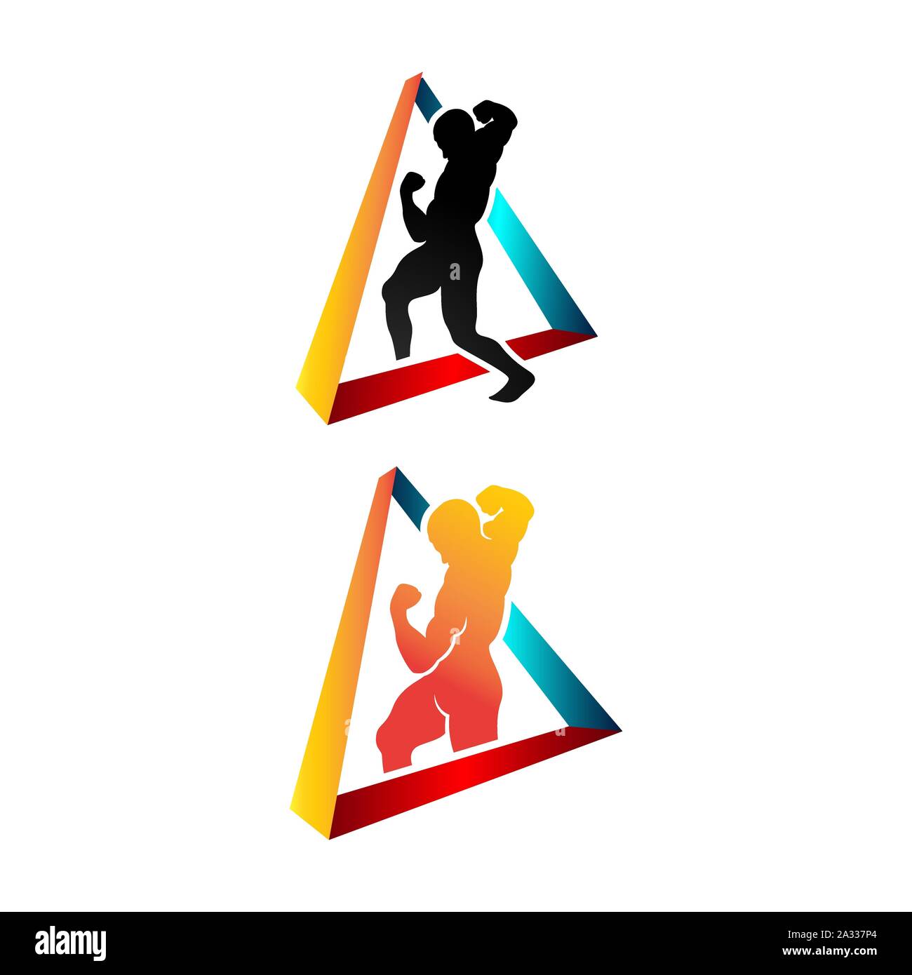 Gym Vector Logo Design Template High Resolution Stock Photography and ...
