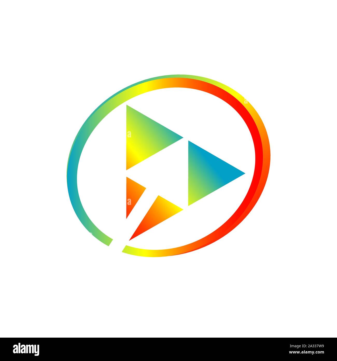 abstract tech media play button logo design icon vector illustration ... abstract tech media play button logo design icon vector illustration ...