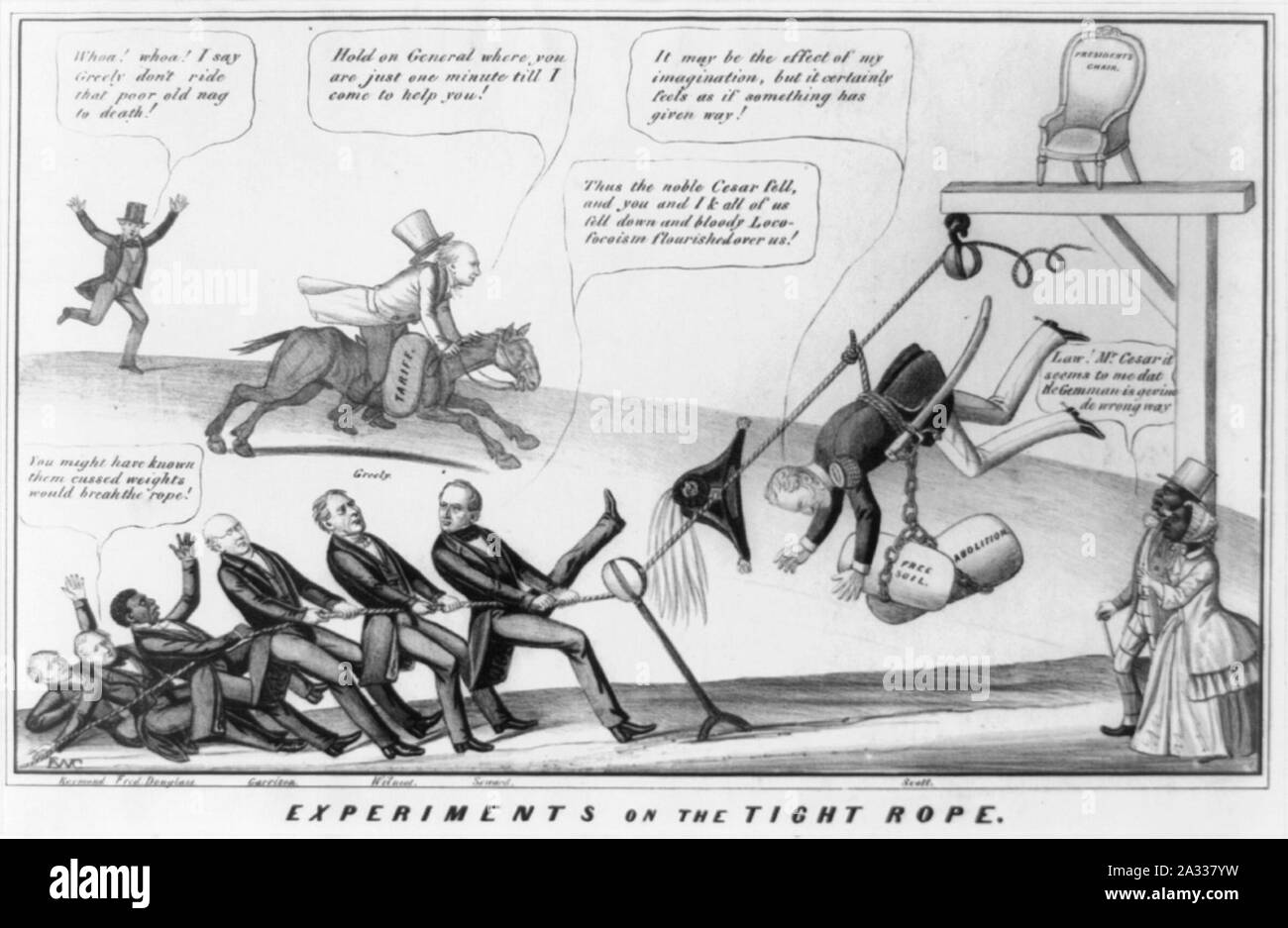 Experiments on the tight rope Stock Photo - Alamy