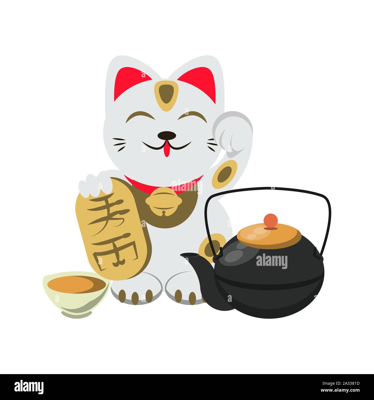Maneki neko cat design Stock Vector Image & Art - Alamy