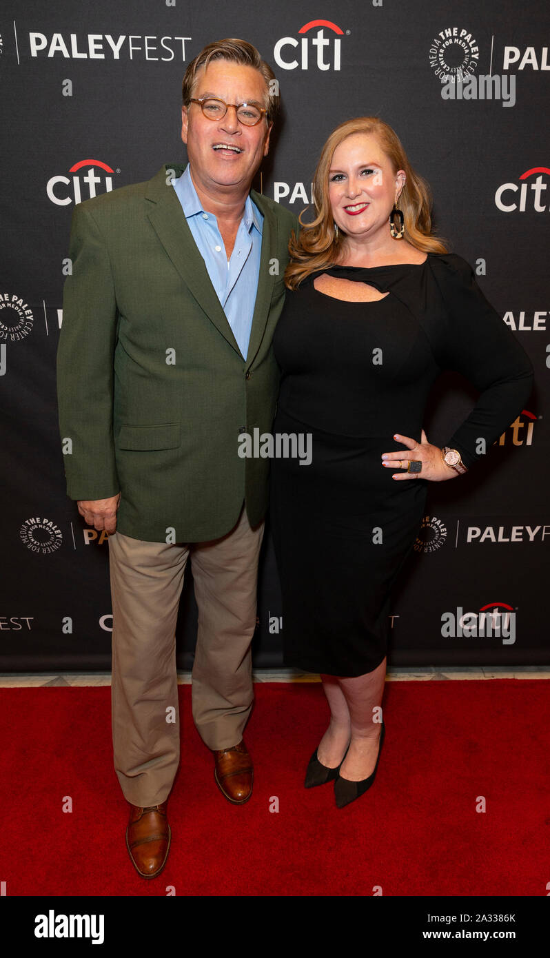 New York, NY - October 4, 2019: Aaron Sorkin and Julie James attend ...