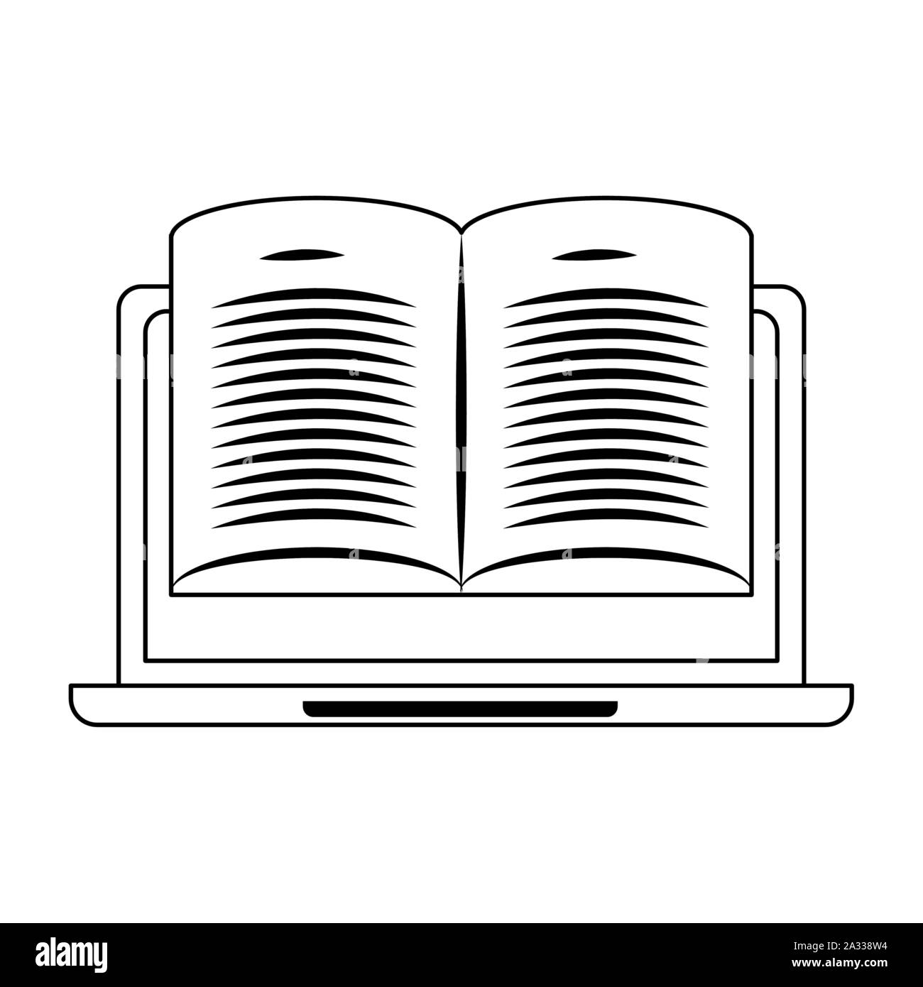 computer and book design Stock Vector Image & Art - Alamy