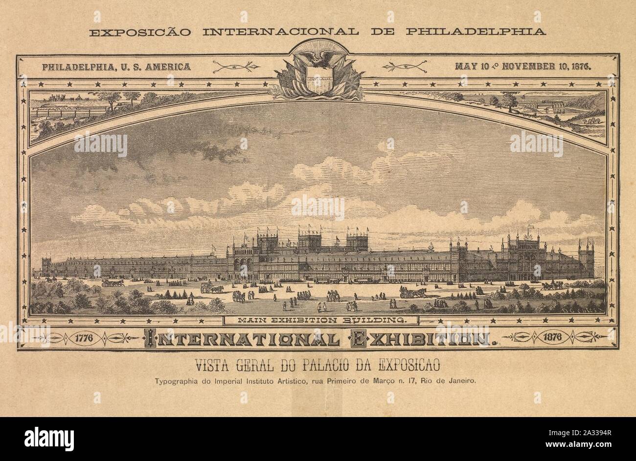 Exposição Internacional da Filadélfia, 1876 Stock Photo - Alamy