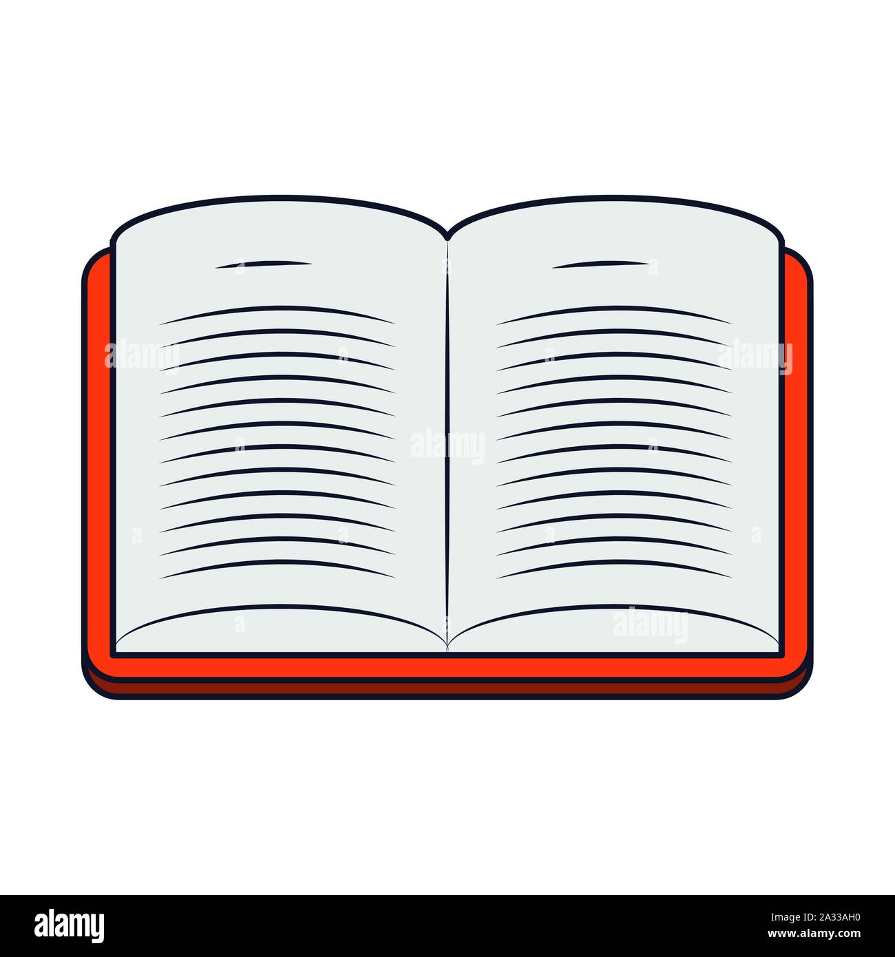 open book education isolated icon Stock Vector Image & Art - Alamy
