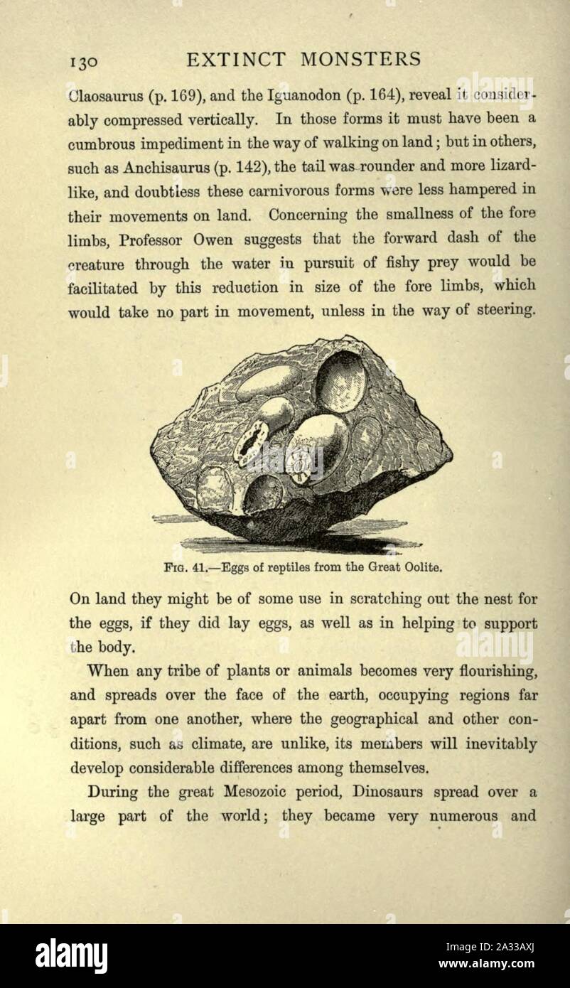 Extinct monsters and creatures of other days (Page 130 Stock Photo - Alamy