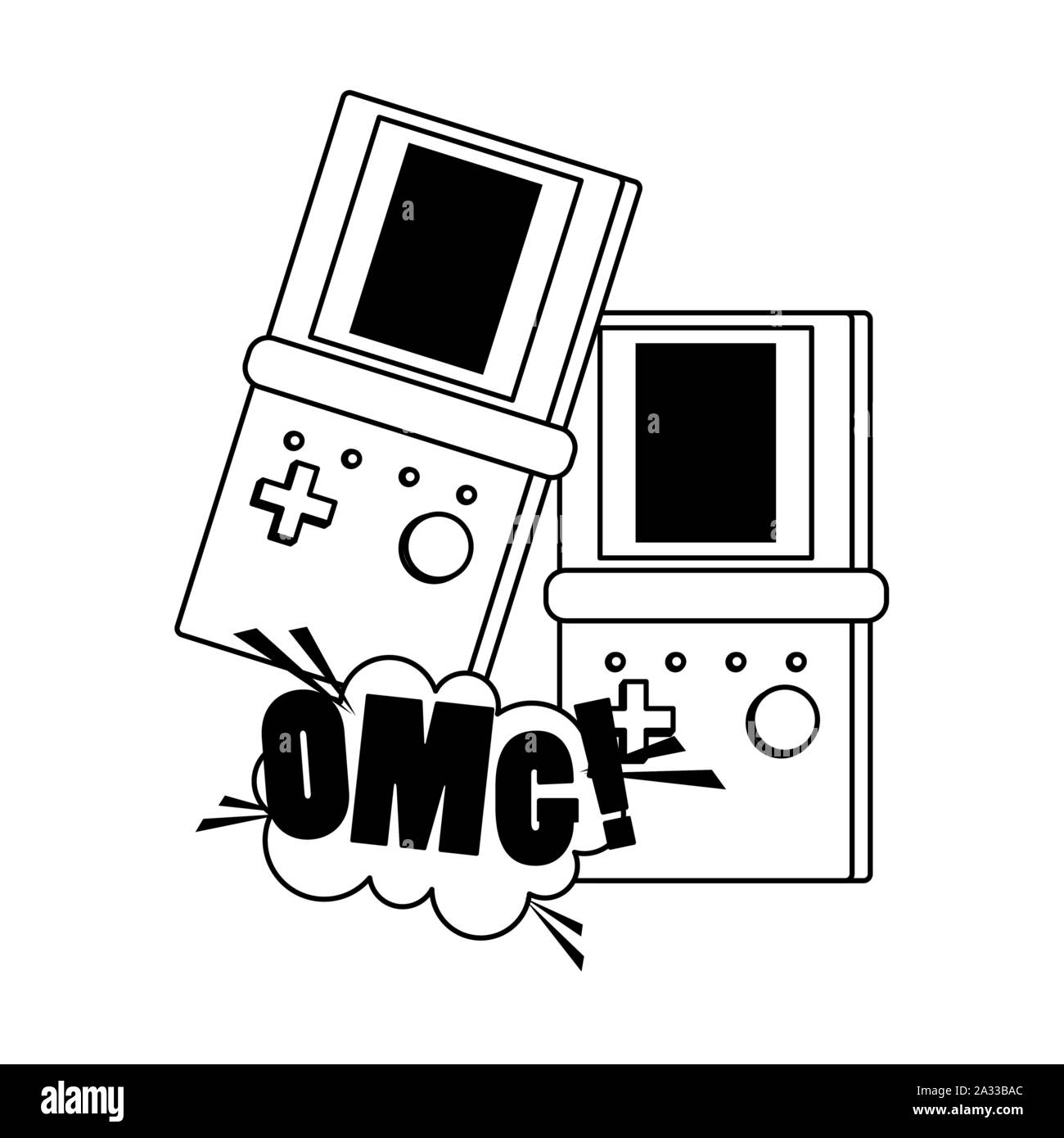 Retro videogame design Stock Vector Image & Art - Alamy