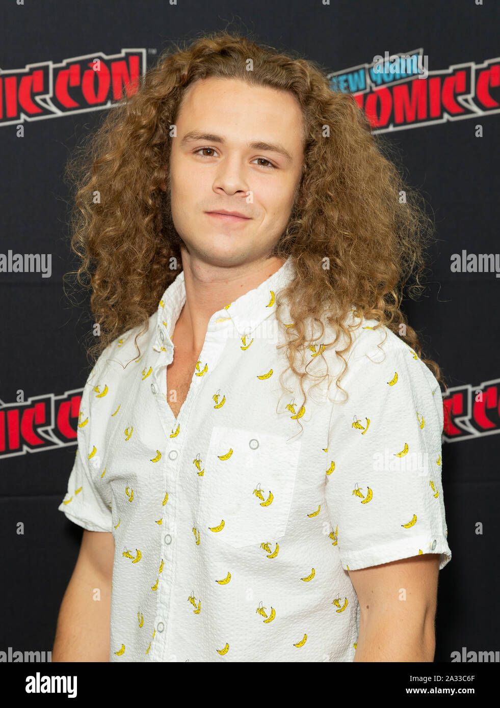 New York, NY - October 3, 2019: Jack Perry aka Jungle Boy of TNT sereis ...