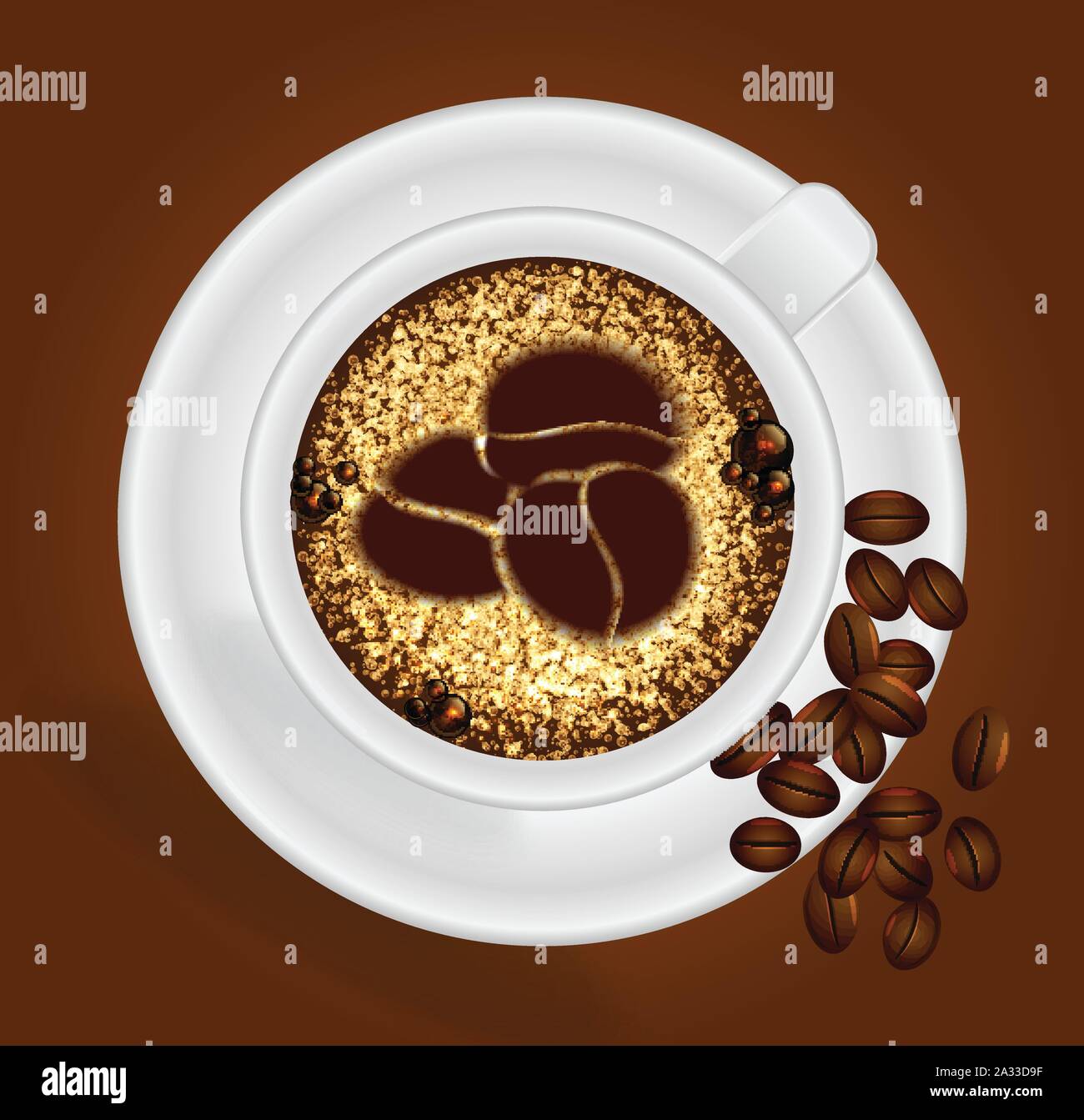 View empty coffee cup Stock Vector Images - Alamy