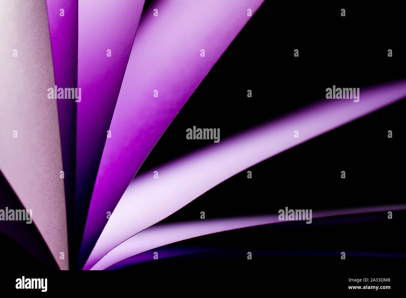 bright purple colored illuminated notepad in various position and ...