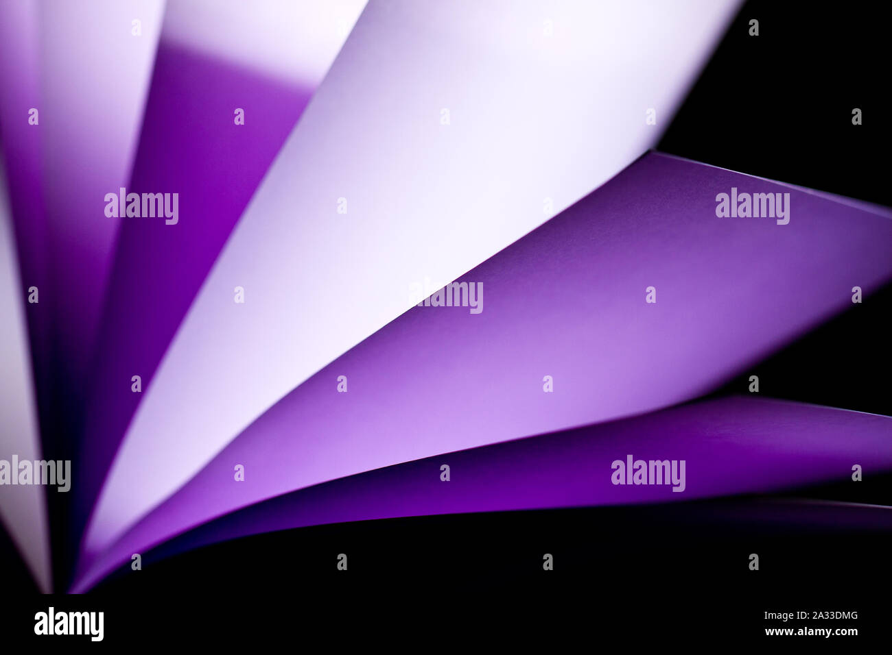 bright purple colored illuminated notepad in various position and ...