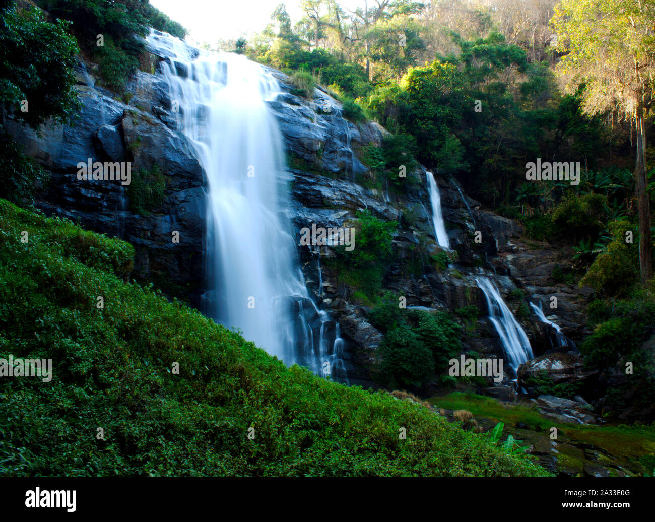 Wachirathan Waterfall Chiang Mai Thailand Stock Photo - Alamy
