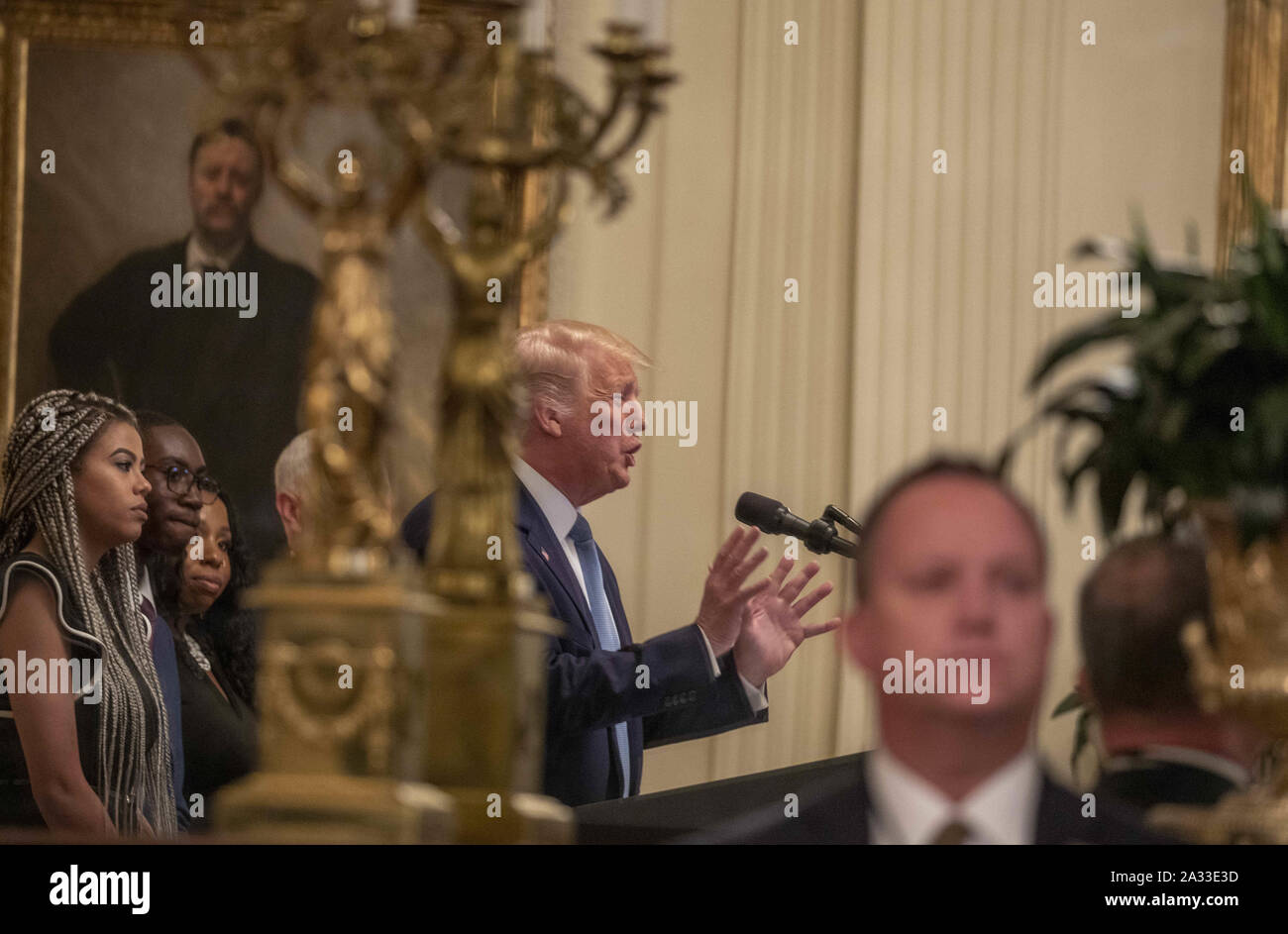 Washington DC, USA. 4th Oct, 2019. United States President Donald J ...