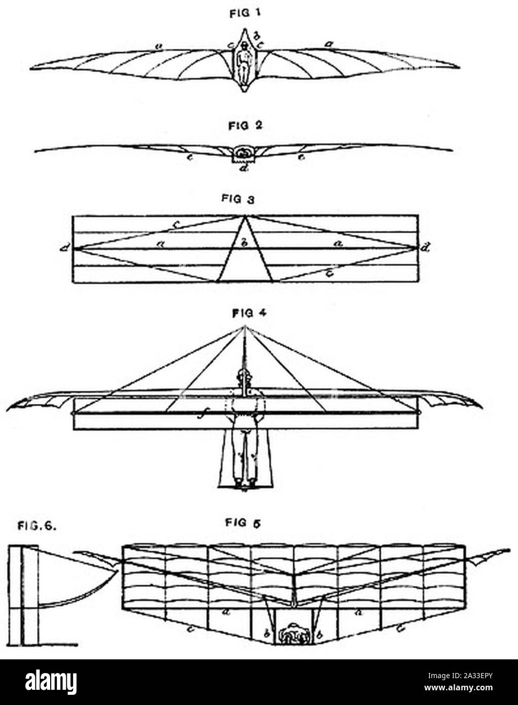 F.H. Wenham's aerial designs of 1866 Stock Photo - Alamy