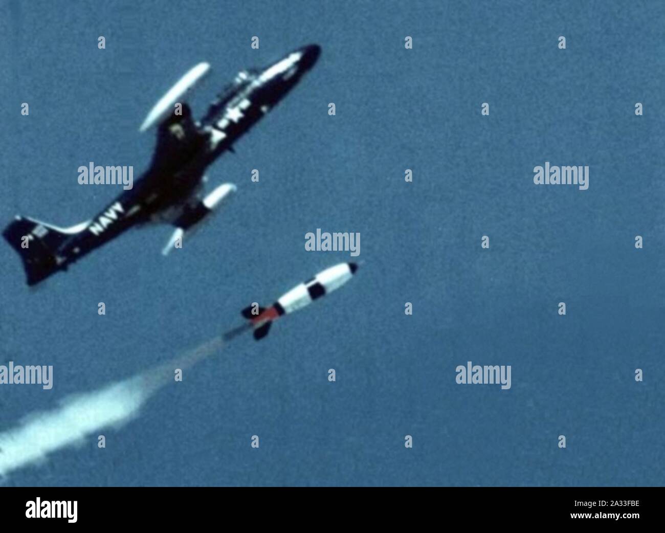 F2H firing BOAR nuclear rocket 1955 Stock Photo - Alamy