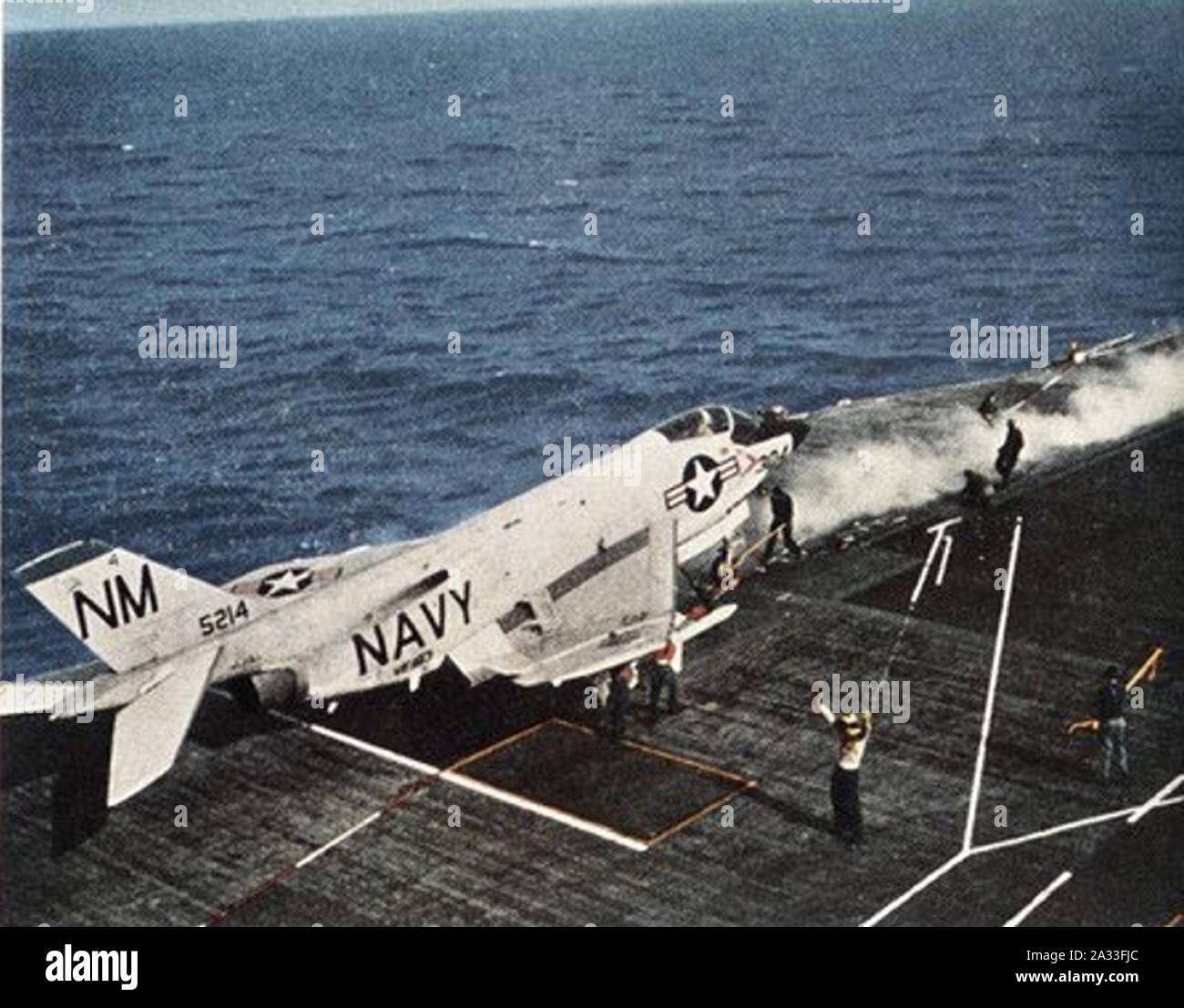 F3H-2 Demon of VF-193 is launched from USS Bon Homme Richard (CVA-31 ...
