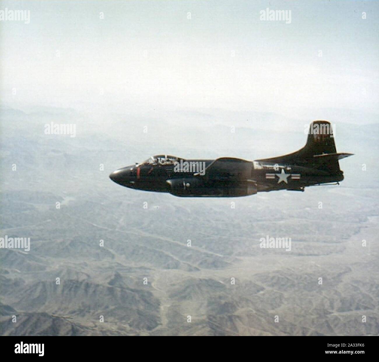 F3D-2 VMFN-513 Korea in flight Stock Photo - Alamy