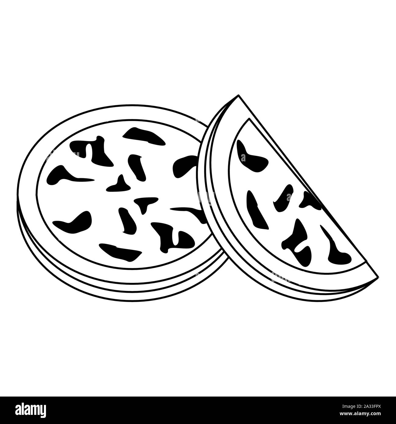 pepperoni slices design Stock Vector Image & Art - Alamy